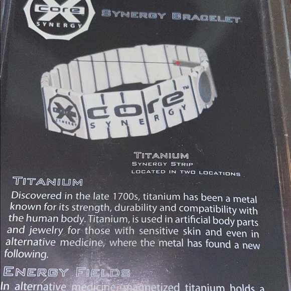 core synergy | Accessories | Core Synergy Bracelet Med 7 Titanium New ...